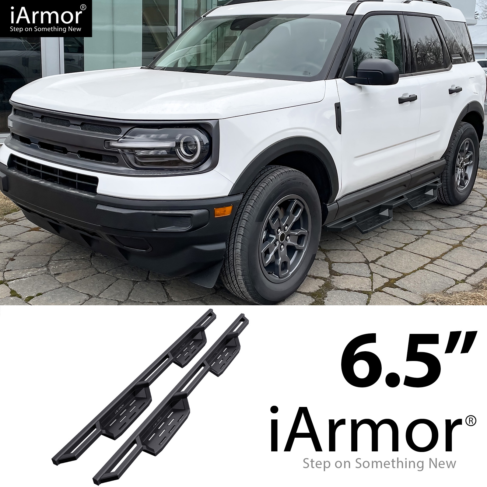 APS Steel Off Road Pocket Steps Fit 21-25 Ford Bronco Sport SUV 4-Door ...